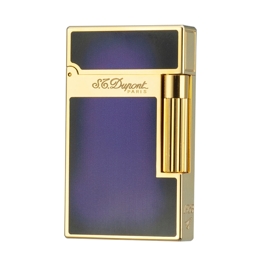 Double Flame S.T. Dupont Atelier Ligne 2 Purple-Black Chinese Lacquer ...